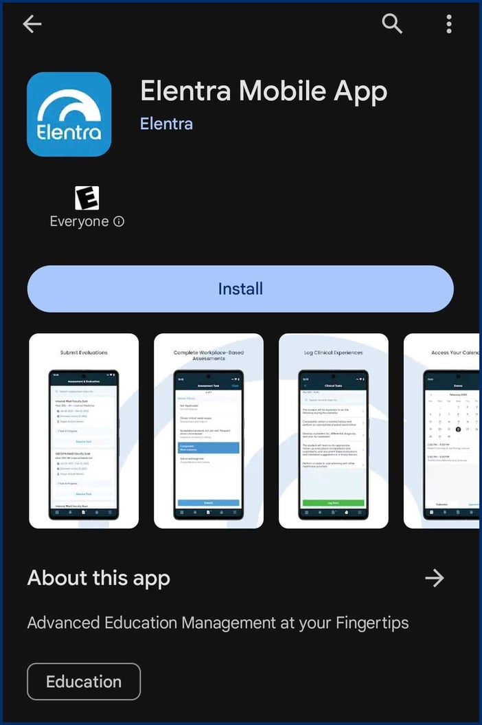 Getting Started with the Elentra Mobile App